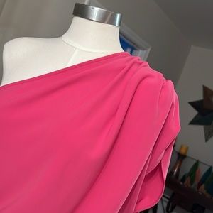Zara | Tops | Zara One Shoulder Pink Top | Poshmark